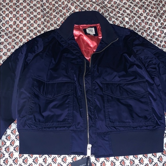 GAP | Jackets & Coats | Gap Navy Blue Bomber Jacket | Poshmark